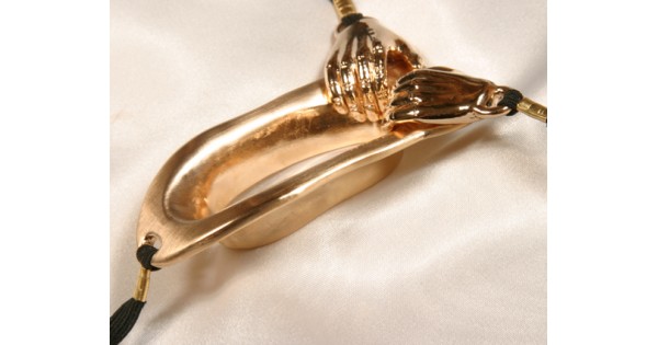 Helping Hands Gold Labia Ring G-String Jewelry