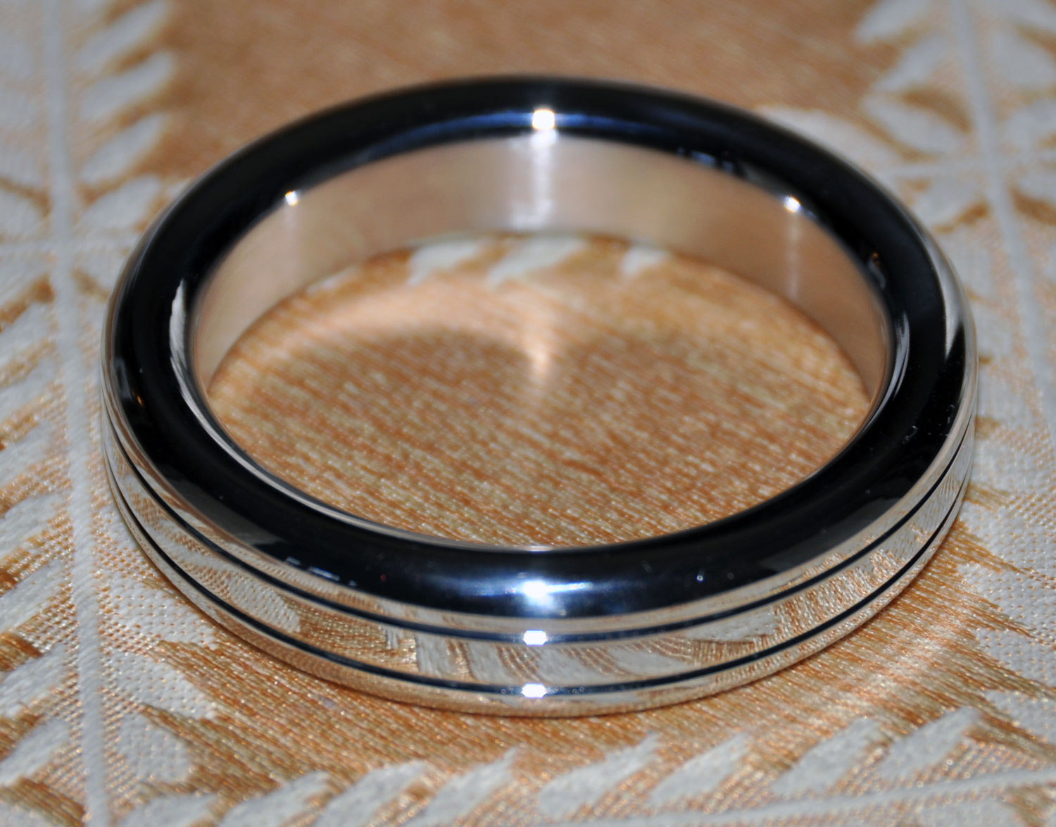 Stainless Steel Grooved Cock Ring