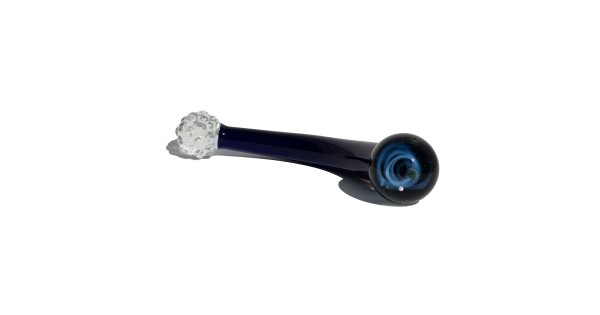 Galaxy Cobalt Glass Curve Wand