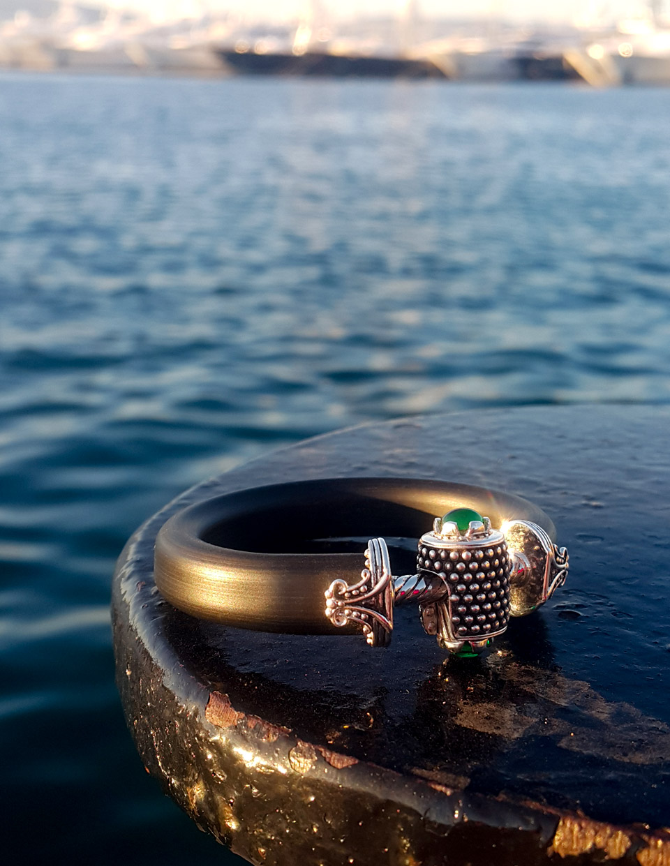 Omen British Racing Green JockRing by Esculpta