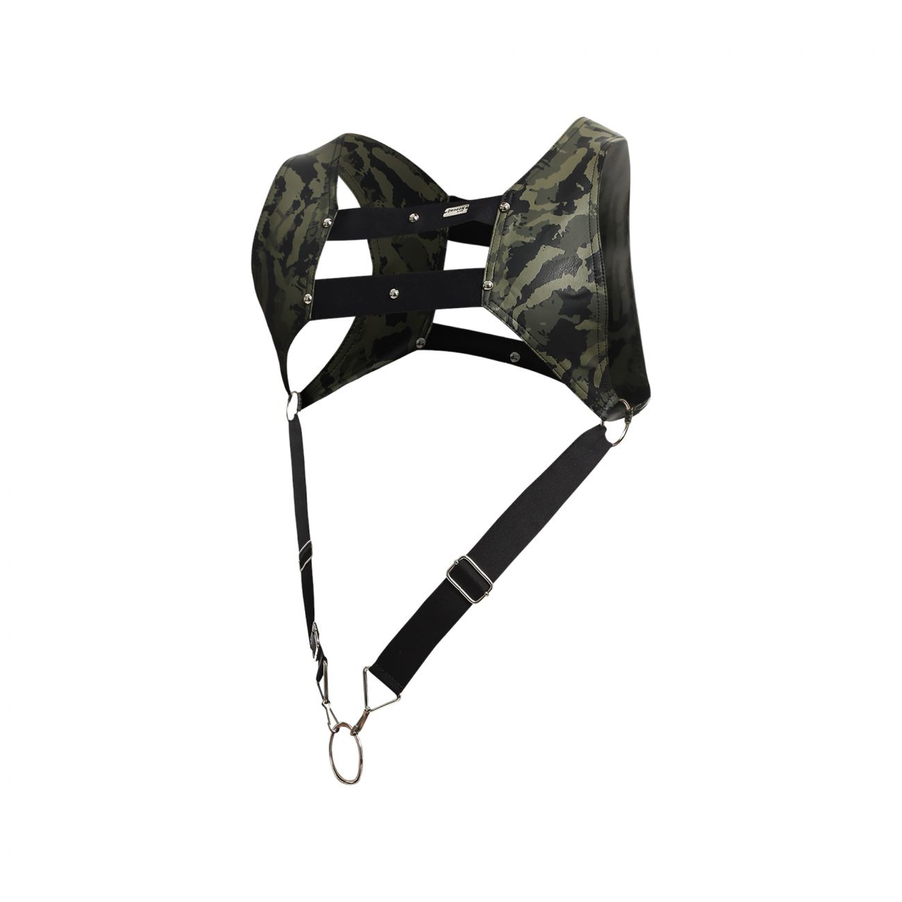 Male Basics DMBL08 Dungeon Army Camouflage Croptop Harness with Metal ...