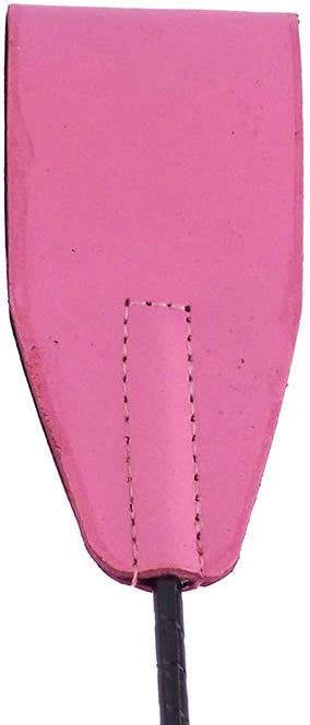 Pink Leather Riding Crop