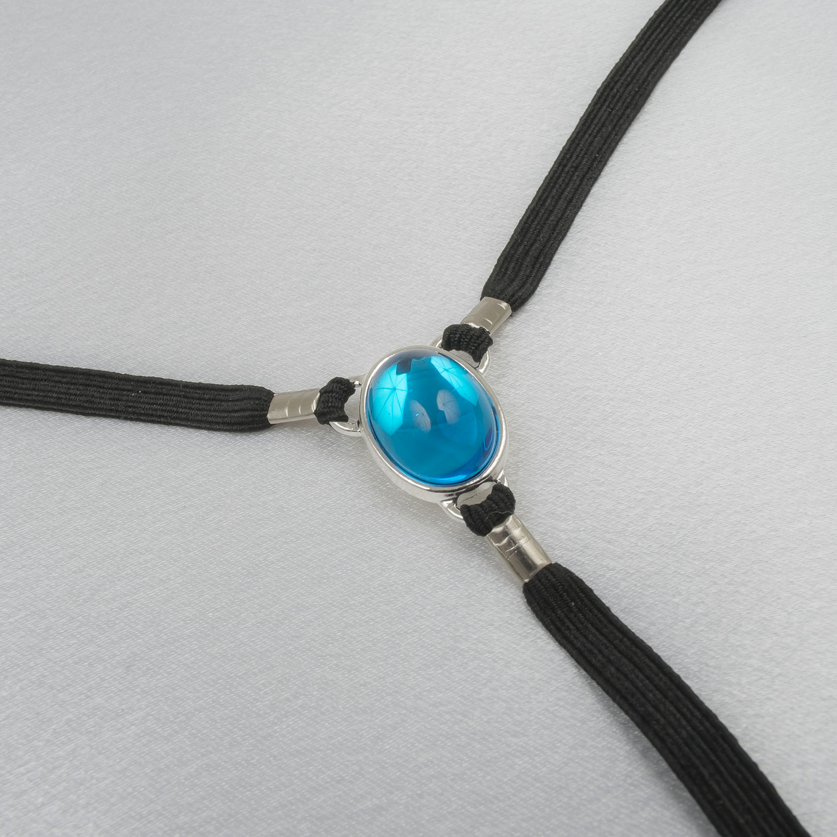 Women's Butterfly G-String in Silver with Pleasure Pendants