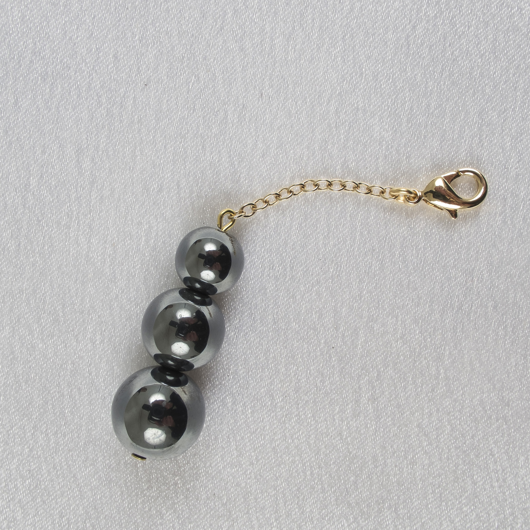 Cobra G-String with Hematite Pleasure Pendant in Gold or Silver