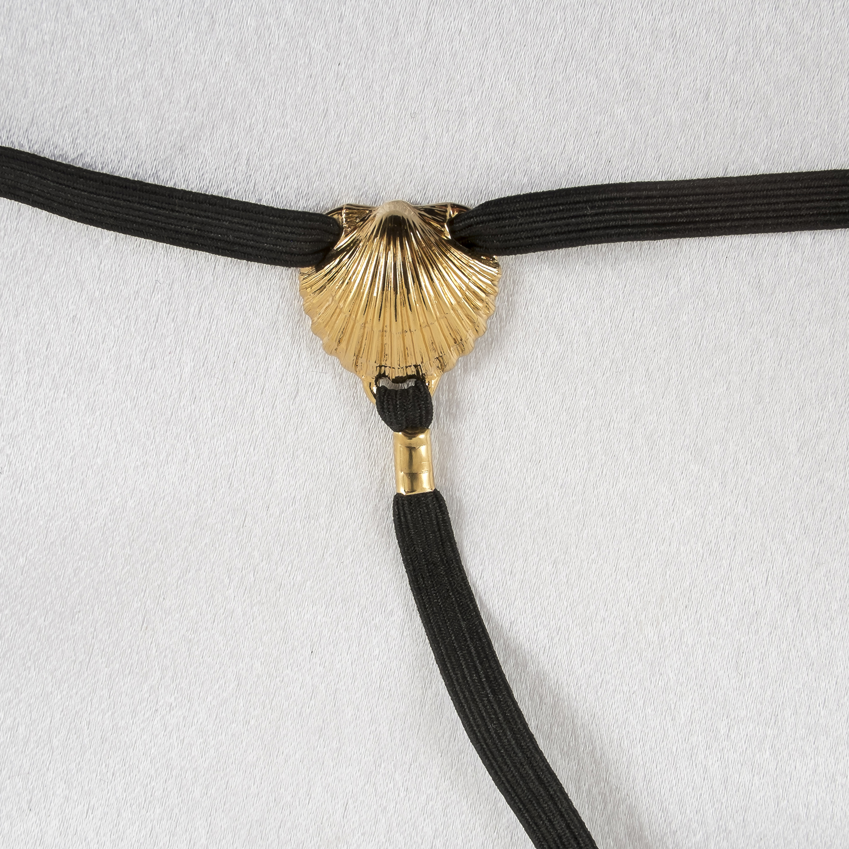 Seashell Triple Chain G-String in Gold or Silver