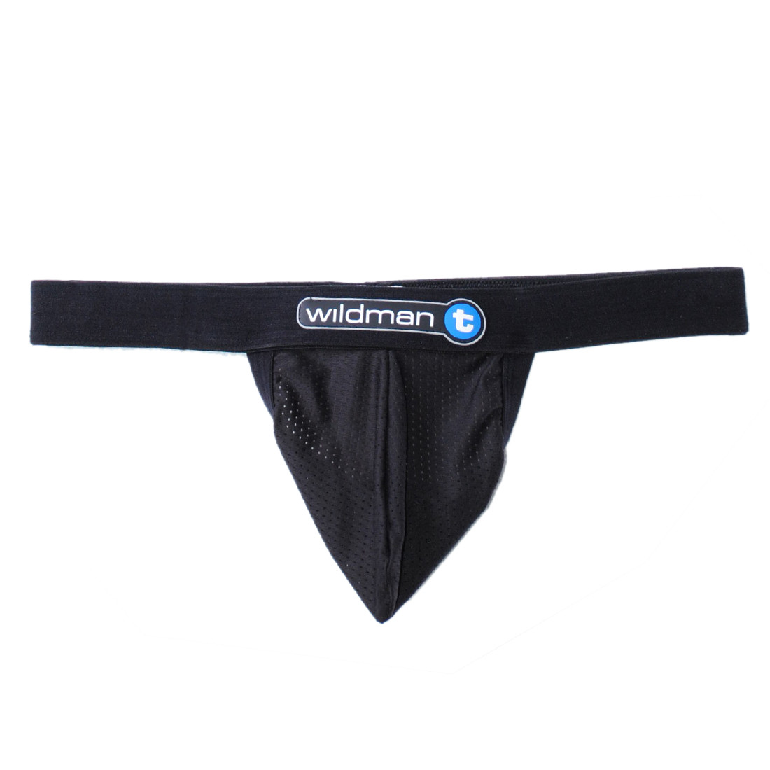 WildmanT Raw Strapless Mesh Jock with C-ring Loop and Duraband Black